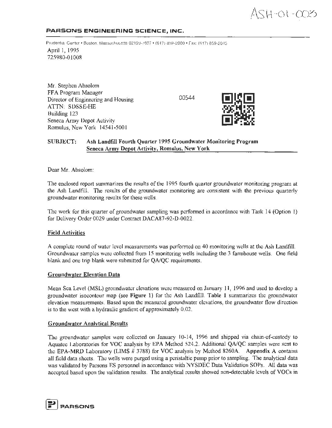 00544 – Seneca Army Depot