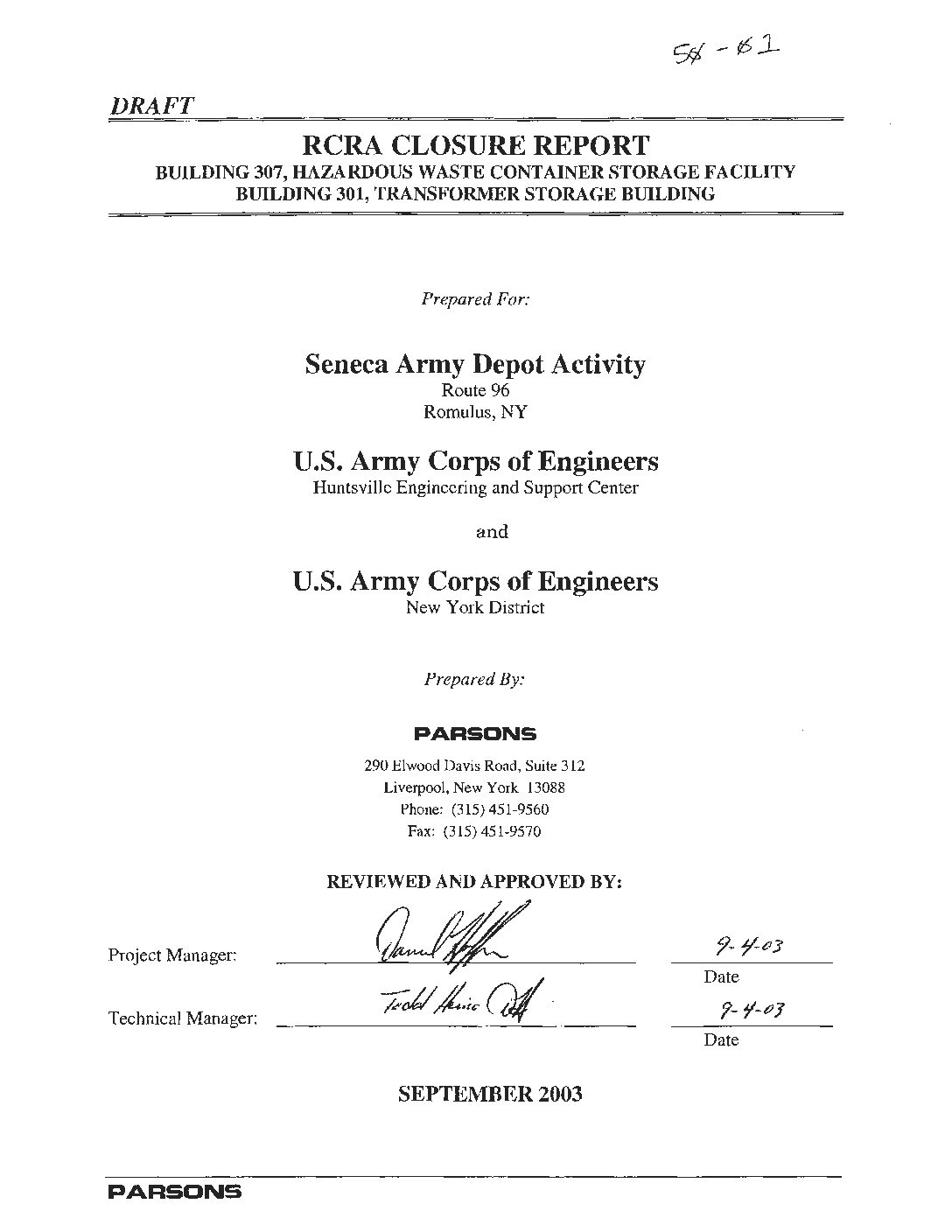 50-01 – Seneca Army Depot