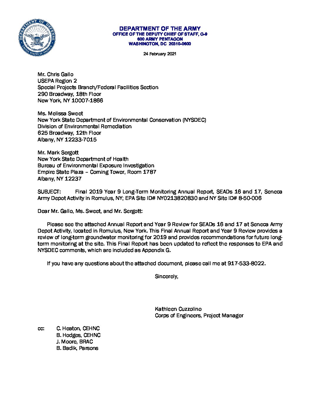 22003 – Seneca Army Depot